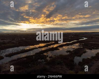 Lower Colorado River by Yuma Az at Sunrise Stock Photo - Alamy