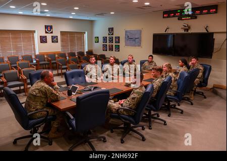 Colonel Nate Vogel, 22nd Air Refueling Wing commander, and Maj. Melissa ...