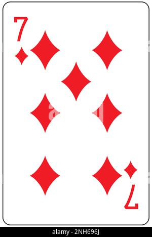 seven of diamonds Stock Photo - Alamy
