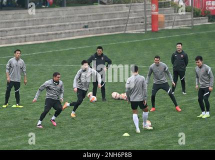 Chengdu Rongcheng Football Club conducts the winter training to prepare ...