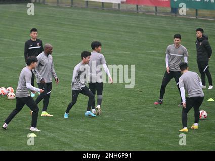 Chengdu Rongcheng Football Club conducts the winter training to prepare ...