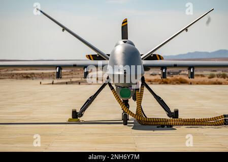 An MQ-9 Reaper assigned to the 163 Attack Wing, March Air Reserve Base ...