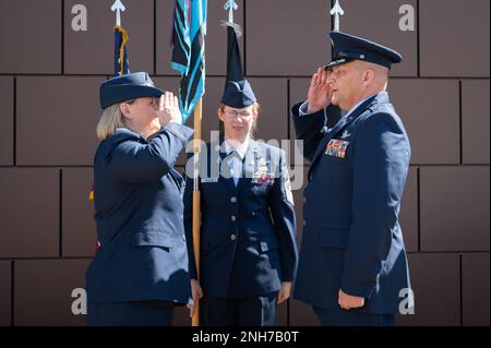 U.S. Space Force Col. Max E. Lantz II, outgoing commandant of the ...