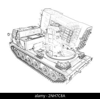 Military track missle system Stock Photo - Alamy