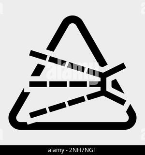 Splashing Hazard Symbol Sign Isolate On White Background,Vector ...