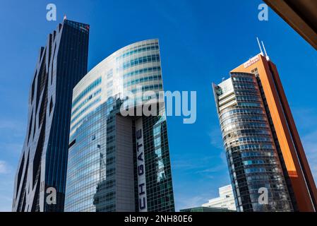 DC Tower I with PwC sign, Vienna Donau City, Wien, Austria Stock Photo ...