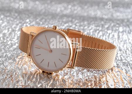 One women's wristwatch, macro Stock Photo - Alamy