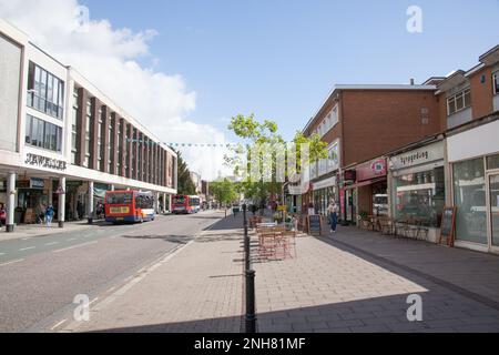 Views of the High Street in Exeter, Devon in the UK Stock Photo - Alamy
