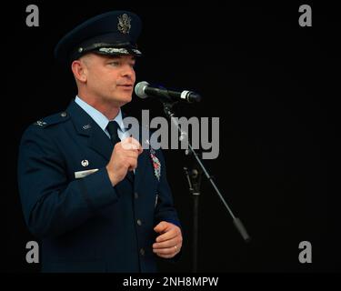 Col. Christopher B. Meeker, 88th Air Base Wing and Wright-Patterson Air Force Base commander ...