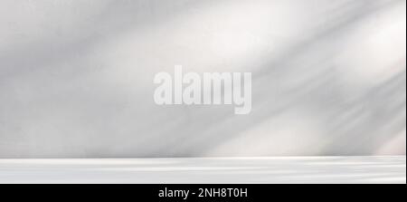 Sunlit concrete countertop and wall with natural light Stock Photo - Alamy