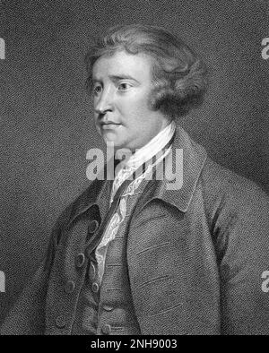 Edmund Burke. Anglo-Irish Philosopher 1905 old antique vintage print ...