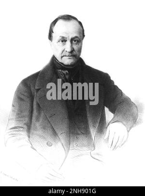 Auguste Comte, 1798 - 1857, French Philosopher Stock Photo - Alamy