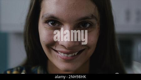 Smile Caitlin Stasey poster Stock Photo - Alamy