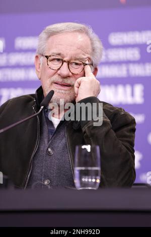 Steven Spielberg speaks on stage at the "The Fabelmans" (Die Fabelmans ...