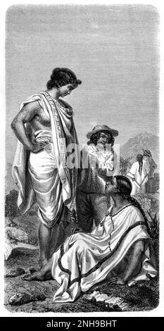 Native Patagonian Woman, Indigenous Ethnic Group or Amerindian Woman ...