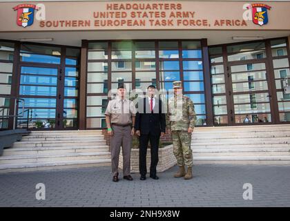 Brig. Gen. Todd Wasmund, center, the deputy commanding general (DCG) of ...