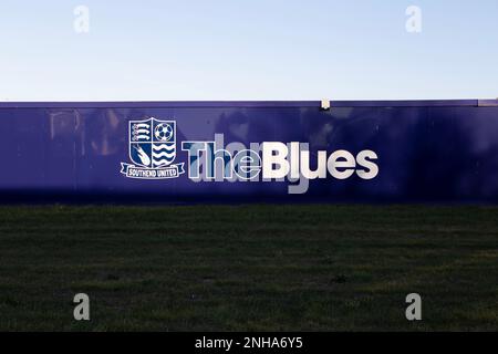 'The Blues' hoarding around land earmarked for a new stadium for ...