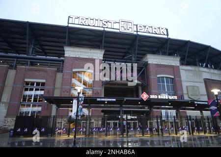 A general overall view of the Third Base Gate at Truist Park, Sunday ...
