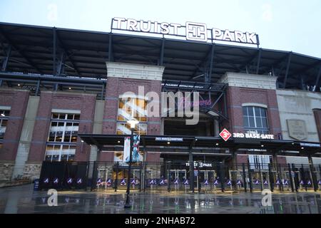 A general overall view of the Third Base Gate at Truist Park, Sunday ...