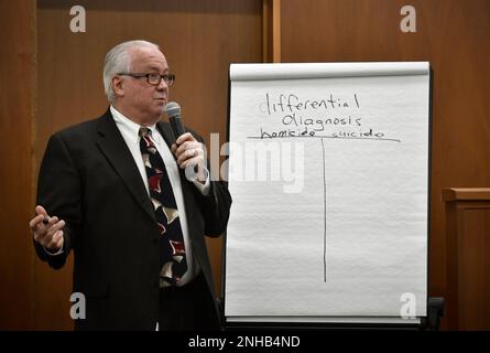 Special Prosecutor Robert Jambois, left, questions Dr. Stacey Hail, a ...