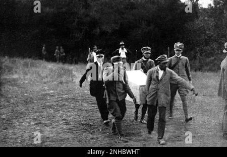 16 august 1924 , Roma , ITALY : The discovery of body of the italian ...