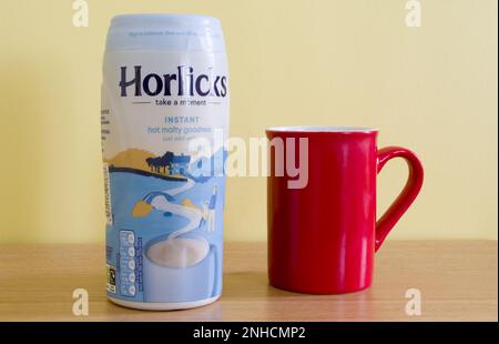 Horlicks Hot Drink or Beverage With Mug, UK Stock Photo - Alamy