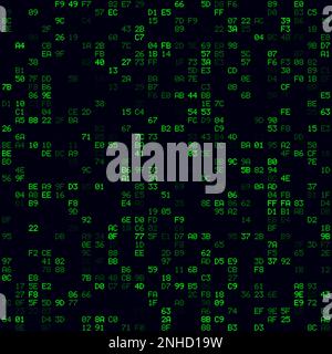 Matrix background. Green sparse hexadecimal background. Big sized ...