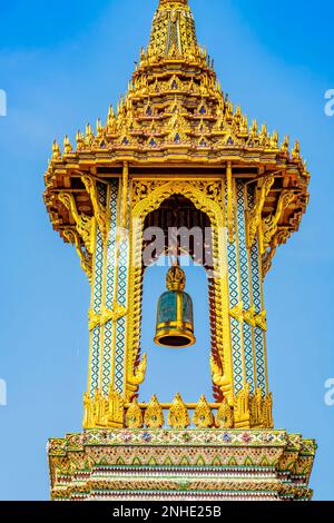 Porcelain Golden Bell Tower Ho Rakhang Grand Palace Bangkok Thailand ...