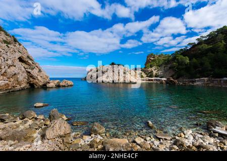 Portixol bay of Ibiza Stock Photo - Alamy