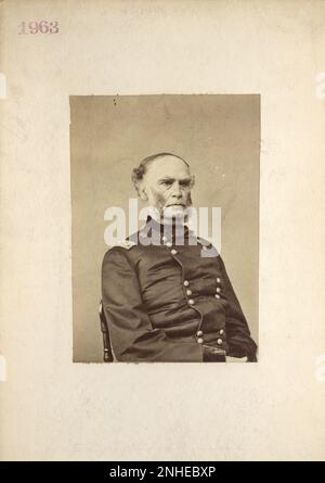 A photograph by Mathew Brady of General Samuel P. Heintzelman, a Union ...