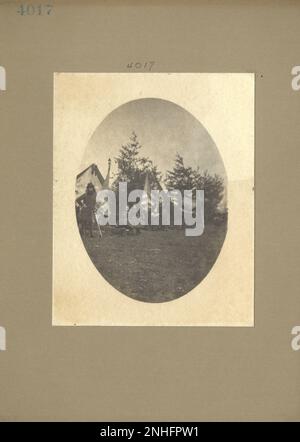 Headquarters, officers in front of tent 19th Century Mathew Brady ...