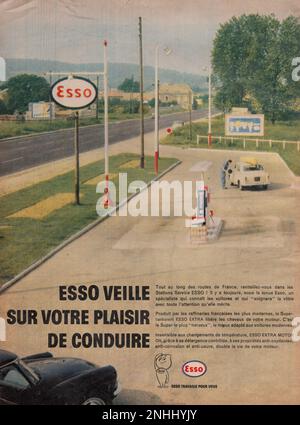 Total Petrol station vintage French petrol station advertisement Total ...