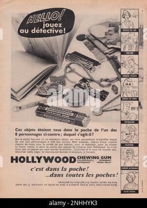 French commercial of Hollywood chewing gum Hollywood chewing gum ...