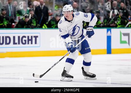 Tampa Bay Lightning defenseman Cal Foote (52) plays against the Detroit ...