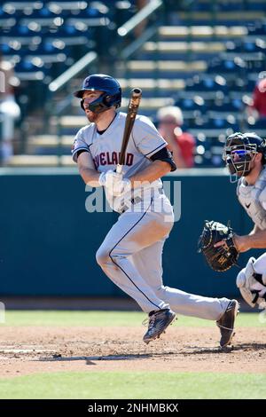 David Fry (4) (Cleveland Guardians) of the Peoria Javelinas during an ...