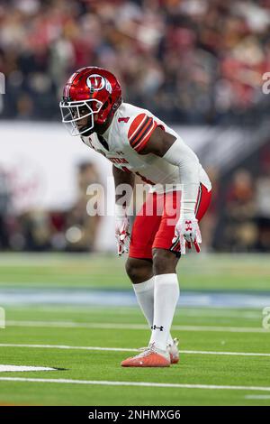 Utah defensive back Clark Phillips III (1) against USC in the Pac 12 ...