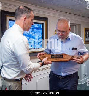 aircraft carrier, commanding officer, inport cabin, interview, Sailors ...