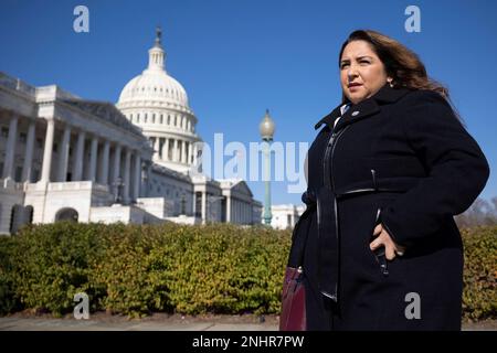 Representative-elect Delia Ramirez (D-Ill.) departs House Speaker Nancy ...