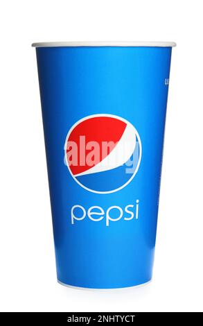 Pepsi paper soda cup on table in Burger King fast food restaurant Stock ...