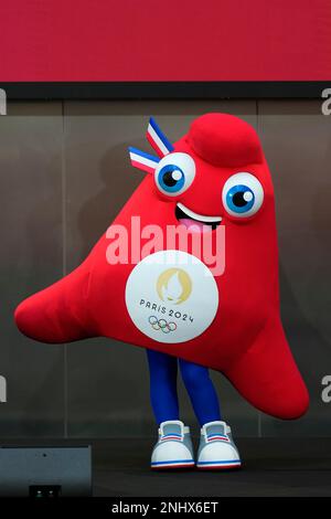 SAINT DENIS, FRANC - NOVEMBER 14: Phryge Mascot of Paris 2024 Olympic ...