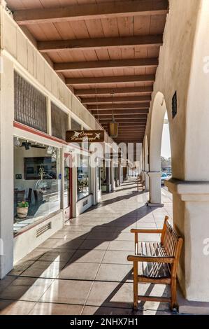 Ojai Arcade, 1917, Spanish Colonial Revival style, Ojai Avenue, Ojai ...