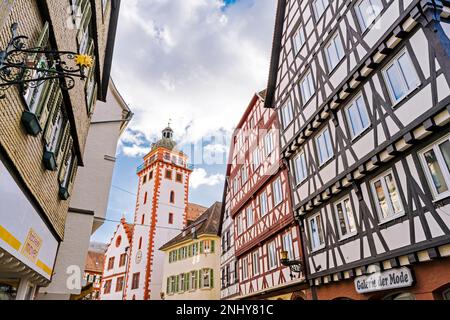 Mosbach historic centre with Palm House (Odenwald region/Germany Stock ...