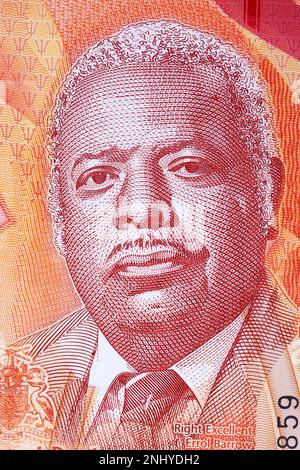 Errol Barrow a portrait from Barbadian money Stock Photo - Alamy