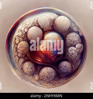 Human early stage embryo, ai generated illustration Stock Photo - Alamy