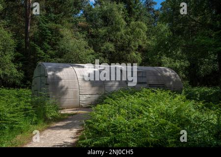 The cast concrete interior sculpture of a Nissen hut by artist Rachel ...