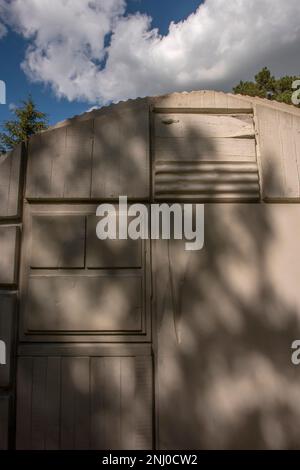 The cast concrete interior sculpture of a Nissen hut by artist Rachel ...