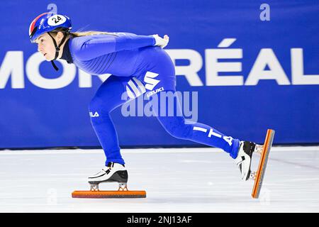 Gloria Ioriatti (ITA) on the 1000m heats women during ISU European ...