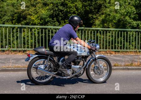 Triton Café racer motorcycle. Triumph / Norton motorbike. Classic ...