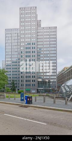 Pittsburgh Downtown: Two Gateway Center, a stainless steel and glass ...