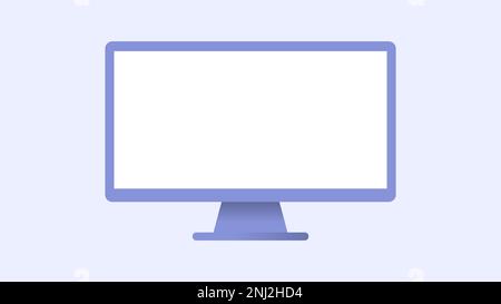 Display monitor computer vector mockup. Stock Vector illustration ...